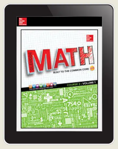 Glencoe Math, Course 2, eStudent Edition online, 8-year subscription