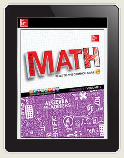 Glencoe Math, Course 3, eStudent Edition online, 8-year subscription