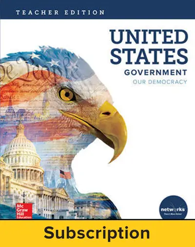 United States Government: Our Democracy, Teacher Lesson Center, 7-year ...