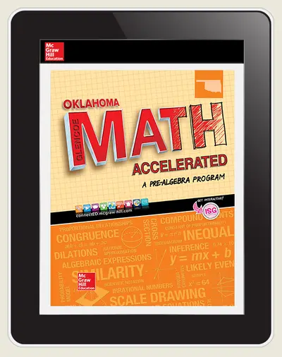 Glencoe Math Accelerated, Oklahoma, eStudent Edition online, 6-year ...