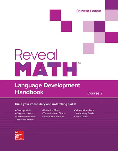 Reveal Math Course 2, Language Development Handbook, Student Edition