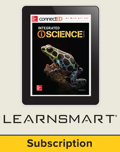 Integrated iScience, Course 1, eStudent Edition with LearnSmart, 3-yr ...