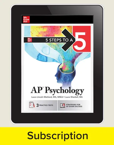 5 Steps to a 5: AP Psychology, 4 year student subscription