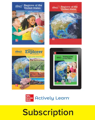 IMPACT Social Studies, Regions of the United States, Grade 4, Complete ...