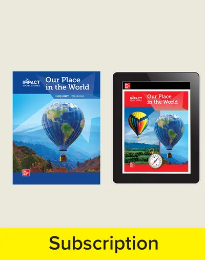 IMPACT Social Studies, Our Place in the World, Grade 1, Inquiry Print ...