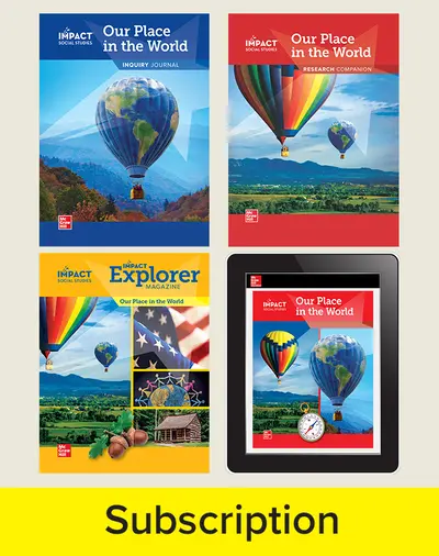 IMPACT Social Studies, Our Place in the World, Grade 1, Complete Print ...