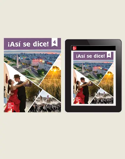 ¡Así se dice! Level 4, Student Print and Digital Bundle, 6-year ...