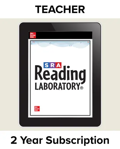 SRA Reading Laboratory, Teacher License, 2-year subscription