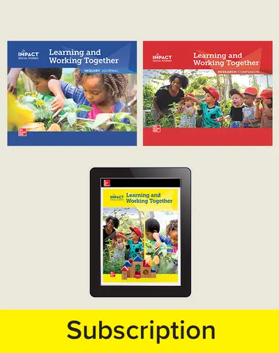 IMPACT Social Studies, Learning and Working Together, Grade K ...