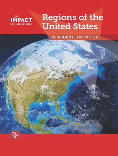 IMPACT Social Studies, Regions of the United States, Grade 4, Research ...